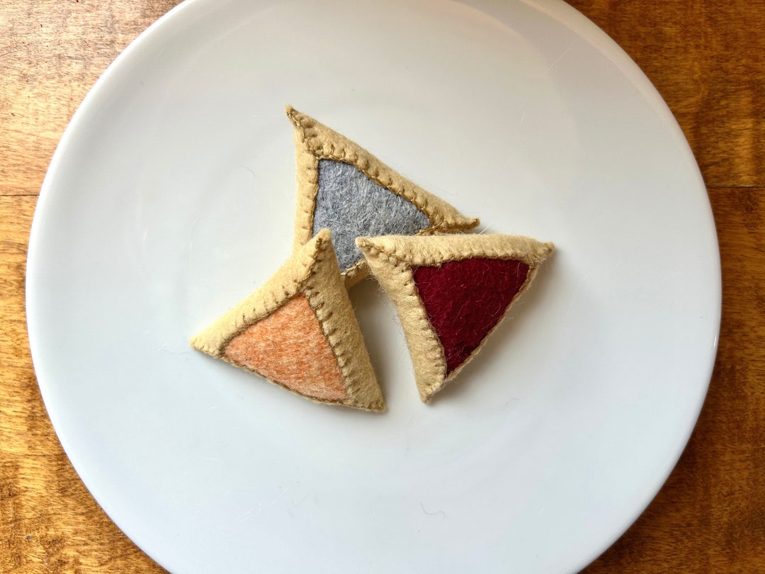Felt Hamentashen | Toy Hamentashen | Pretend Play Hamentashen | Felt ...
