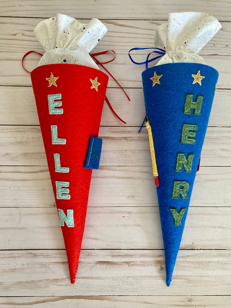 12 In. Felt School Cone | Back to School Cone | Personalized School ...