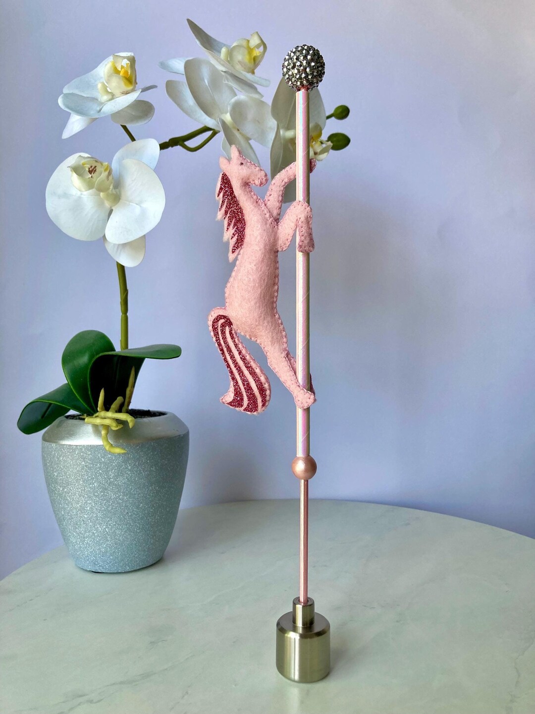 Pink Pony Dancer Desk Decor | Pink Pony Spinning Dancer Decor | Pink ...
