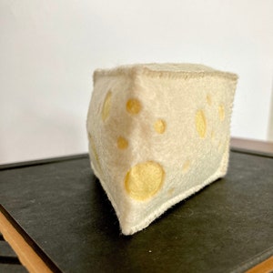 Handmade Felt Cheese Pair | Play Cheese Set | Pretend Play Kitchen Food ...