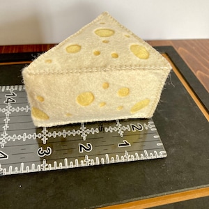 Handmade Felt Cheese Pair | Play Cheese Set | Pretend Play Kitchen Food ...
