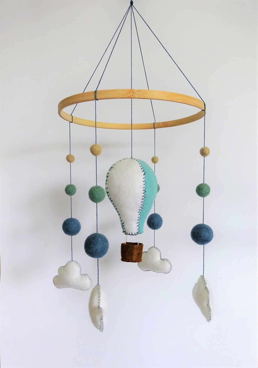 Hot Air Balloon Baby Mobile | Sky Baby Mobile | Baby Mobile With Hot ...