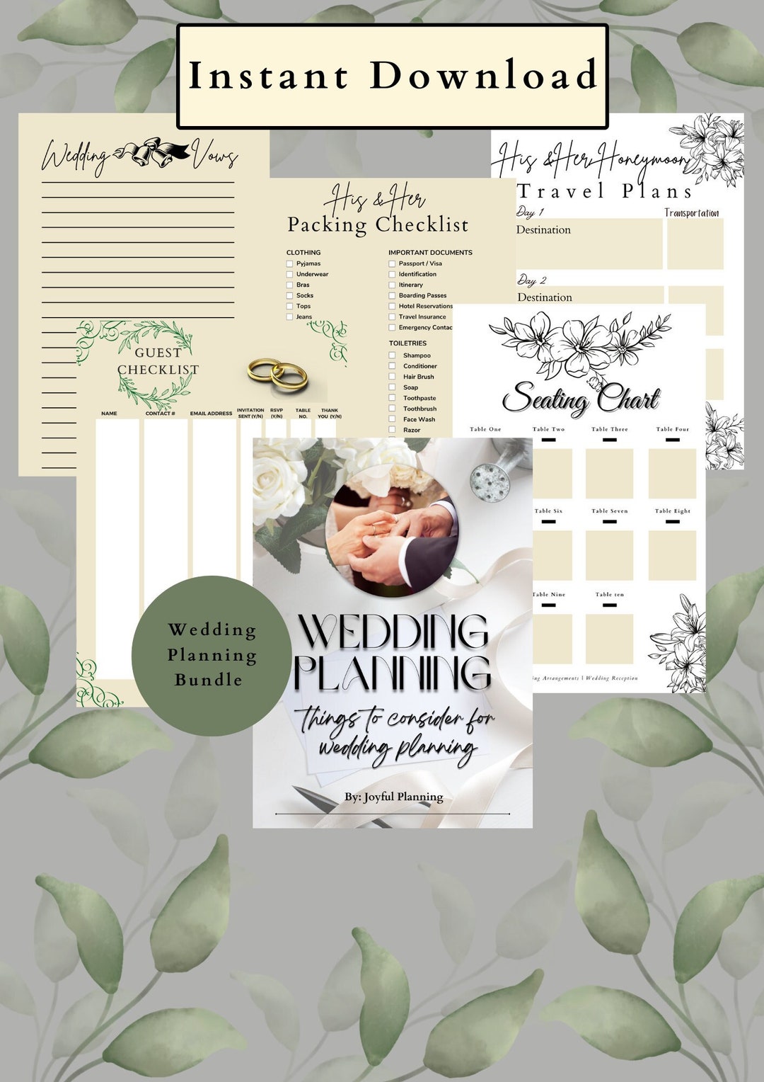 Wedding Checklist, Printable Planner, Engagement, Plan Wedding,png File ...