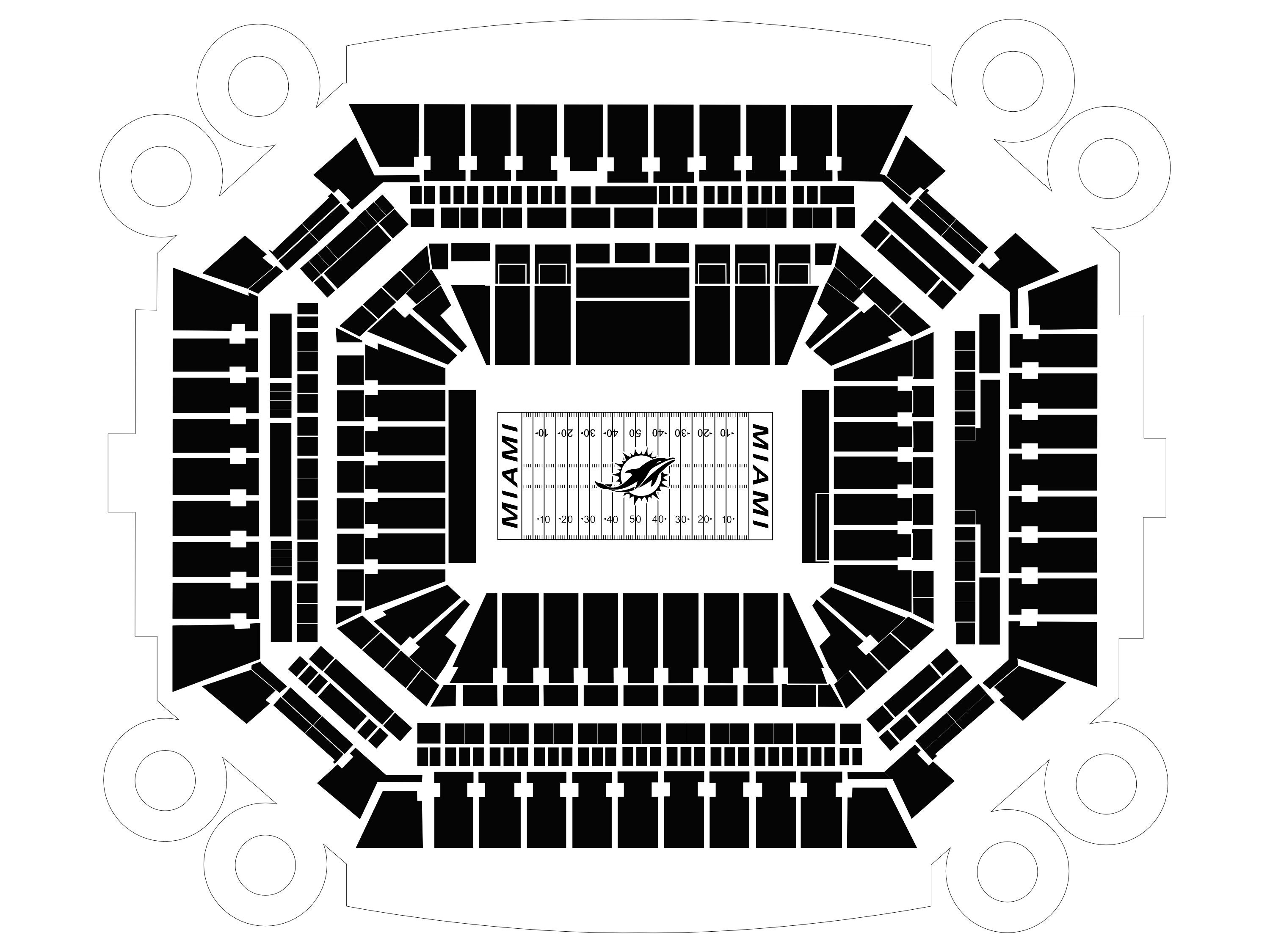 5 Layer Hard Rock Stadium Laser Cut/engrave File - Etsy