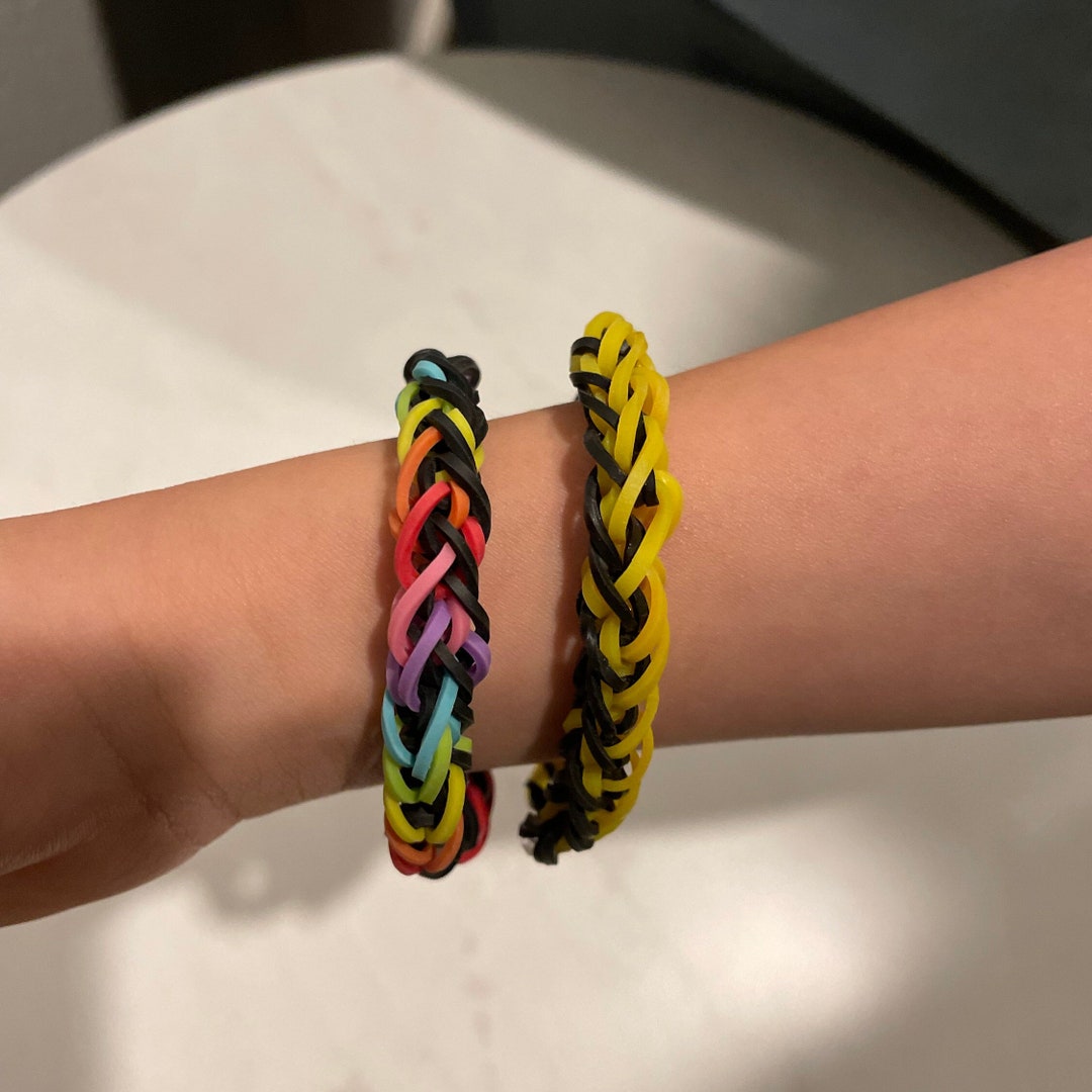 French Braid (rainbow Loom) Bracelet - Etsy