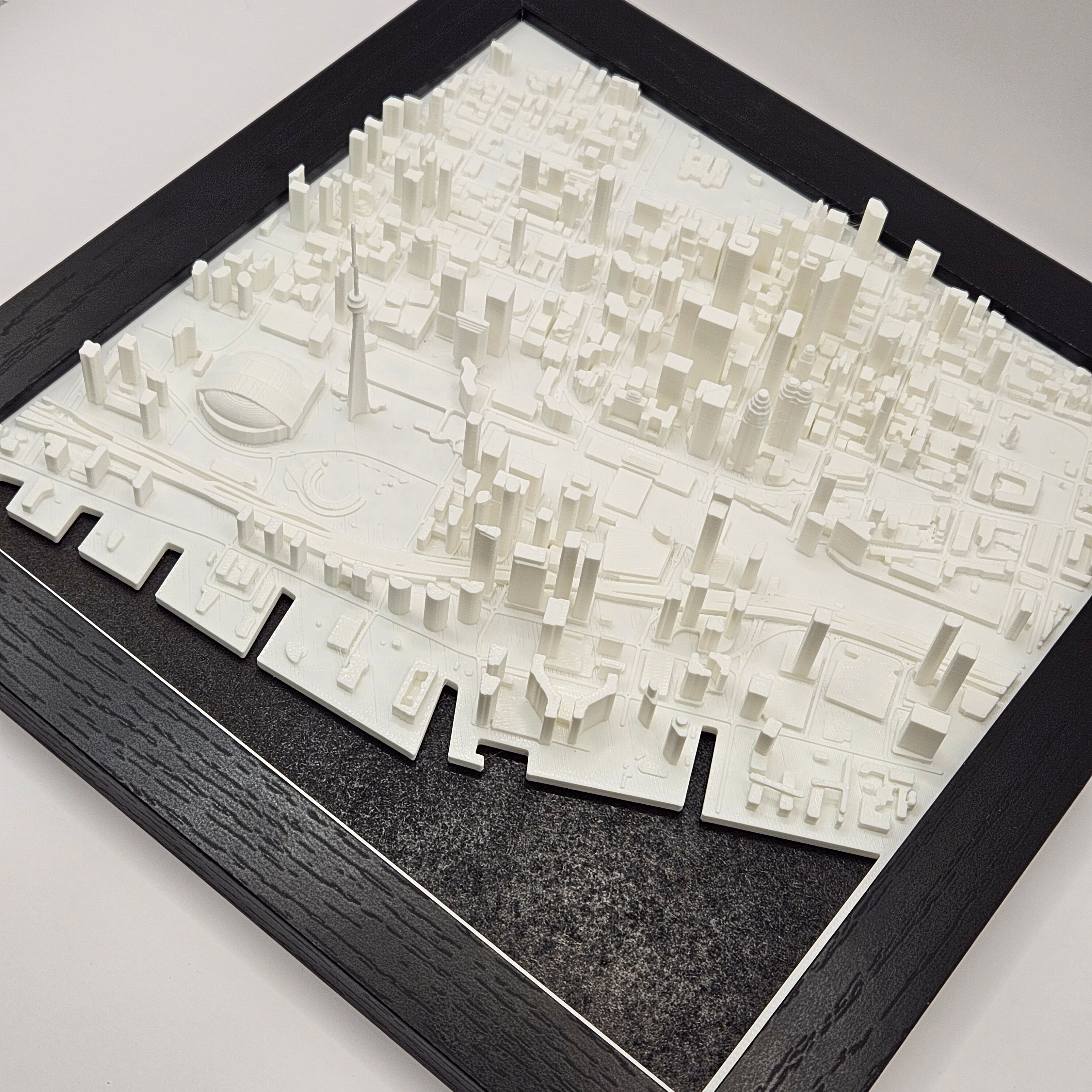 TORONTO CANADA (3D Framed Map) | Wall-hangable Eco-designed Artwork | 9 ...