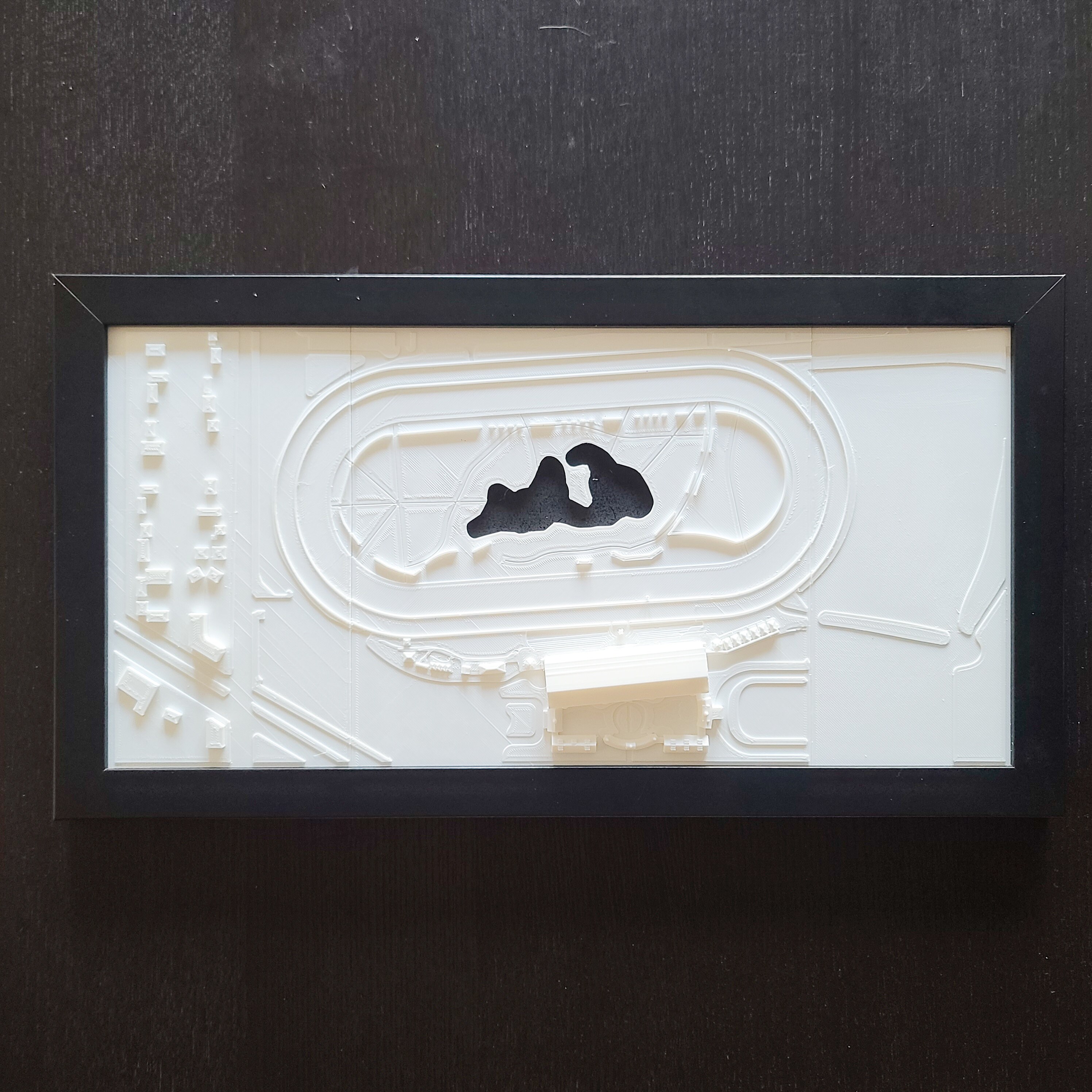 ARLINGTON INTERNATIONAL RACECOURSE 3d-printed Horse Racing Track Wall ...