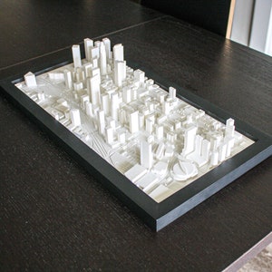 LOS ANGELES CALIFORNIA 3d-printed Map 10x18 Wall-hangable Eco-designed ...