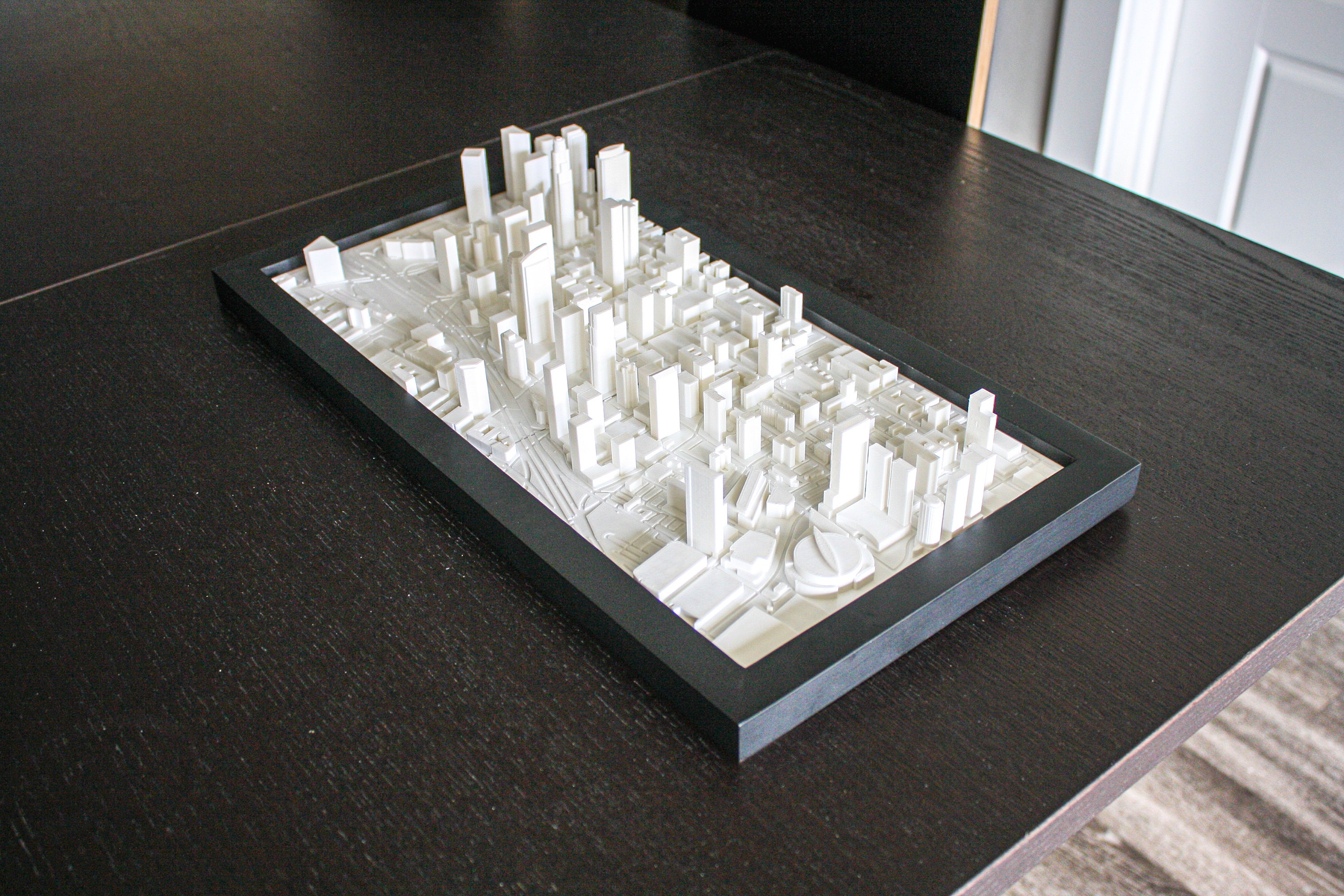 LOS ANGELES CALIFORNIA 3d-printed Map 10x18 Wall-hangable Eco-designed ...