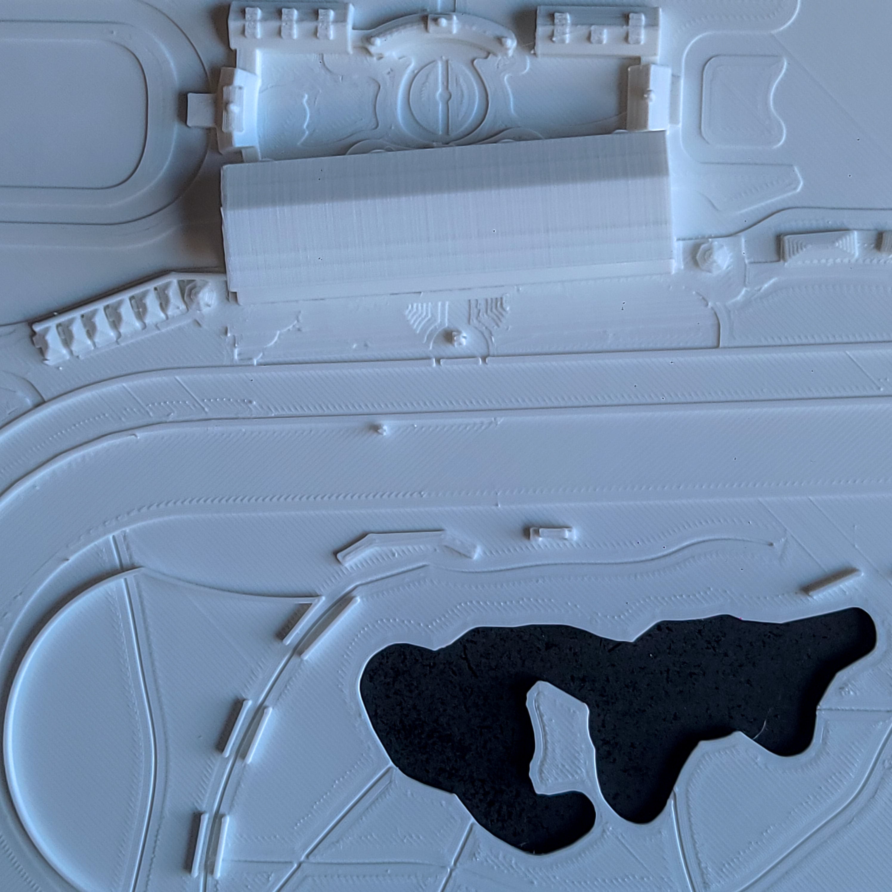 ARLINGTON INTERNATIONAL RACECOURSE 3d-printed Horse Racing Track Wall ...