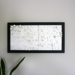 LOS ANGELES CALIFORNIA 3d-printed Map 10x18 Wall-hangable Eco-designed ...