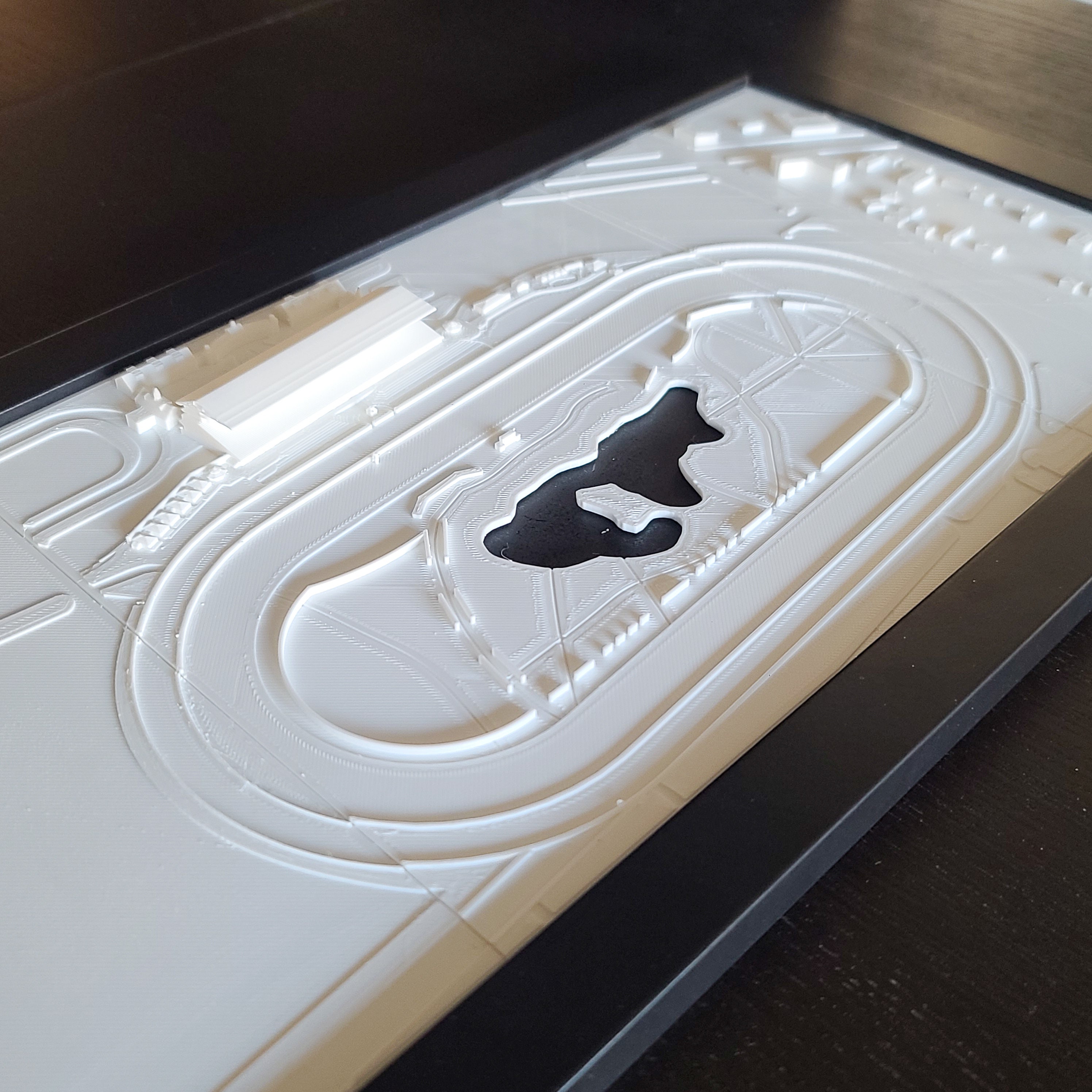 ARLINGTON INTERNATIONAL RACECOURSE 3d-printed Horse Racing Track Wall ...