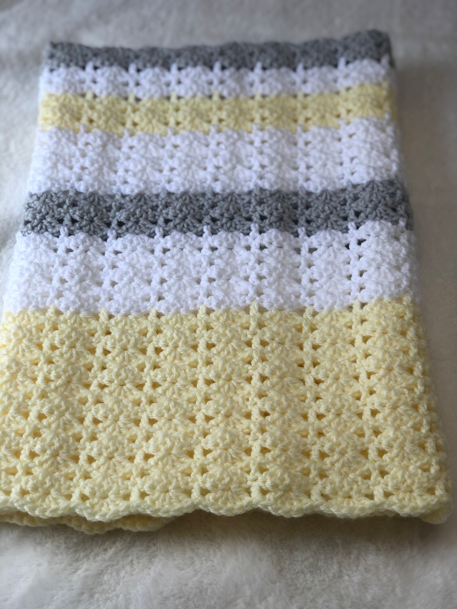 Sunshine Yellow Crochet Blanket Ready to Ship Decorative - Etsy