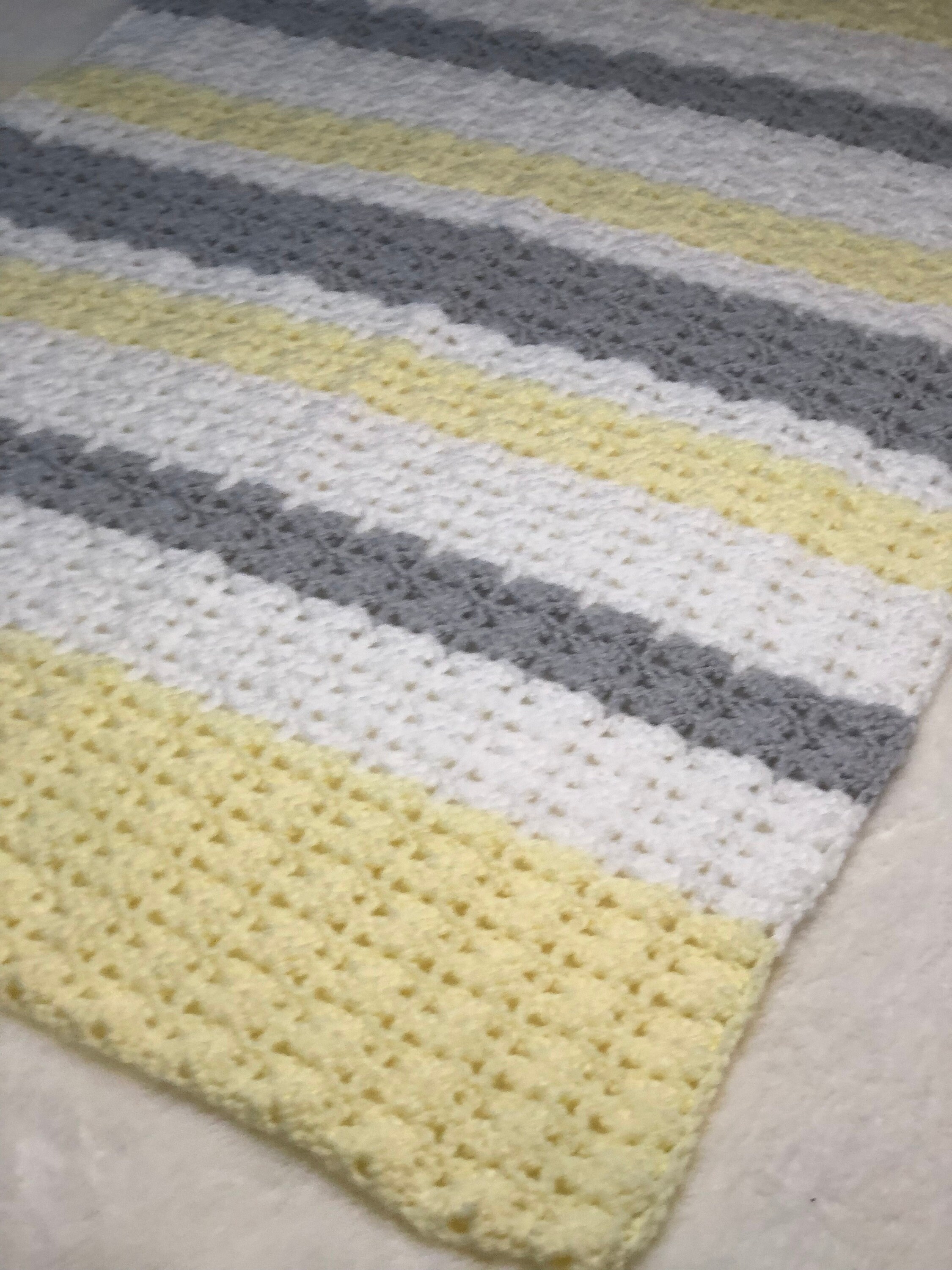 Sunshine Yellow Crochet Blanket Ready to Ship Decorative - Etsy