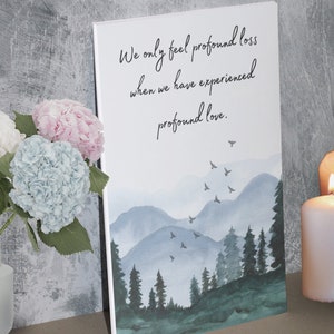 Printable Sympathy Card Featuring Mountains, Nature | Profound Love ...
