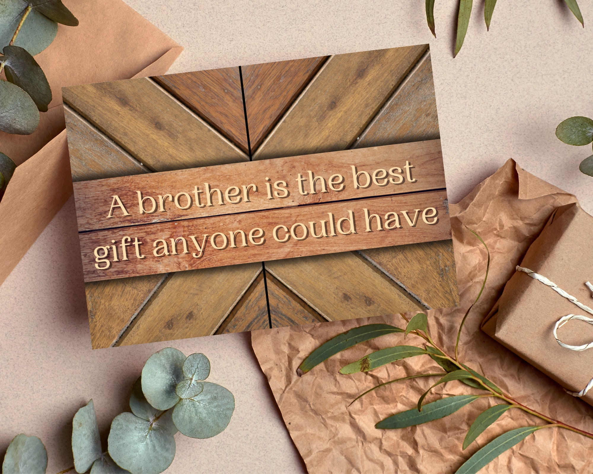 Printable Card for Brother Brother Birthday Card Brotherly - Etsy