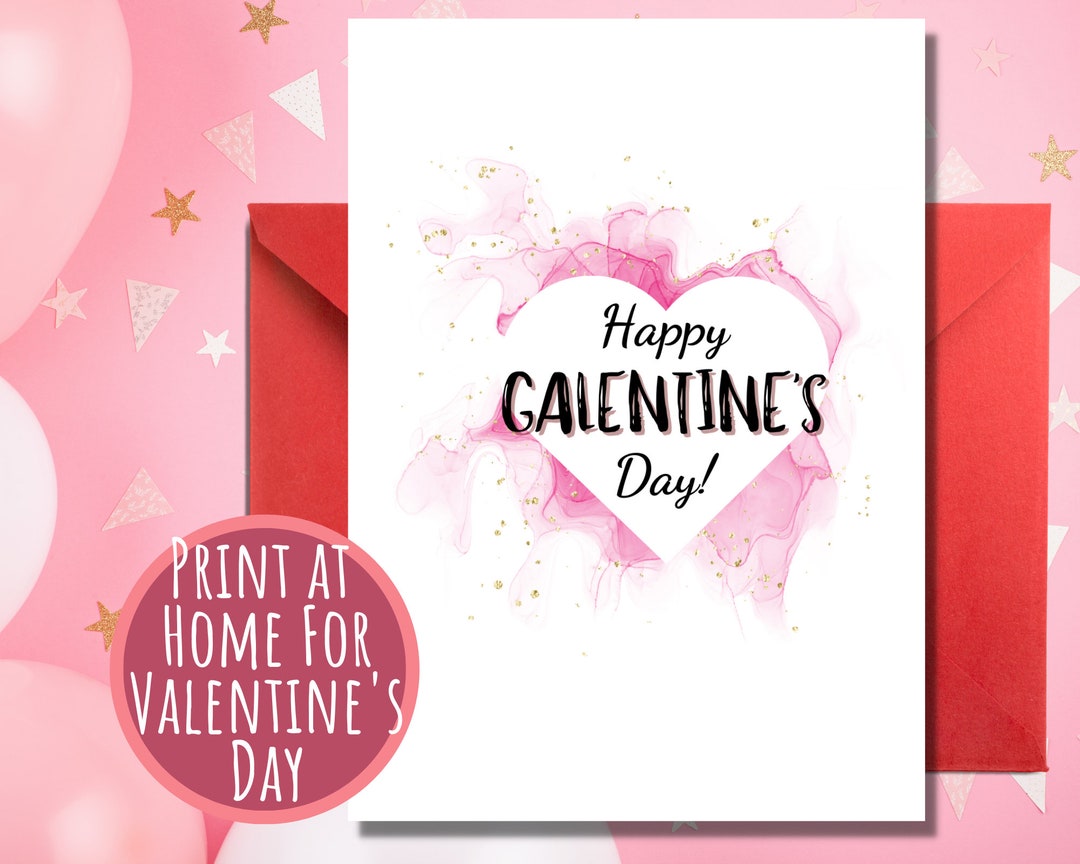 Happy Galentine Day Card Printable Best Friend Valentine Card Sweet ...