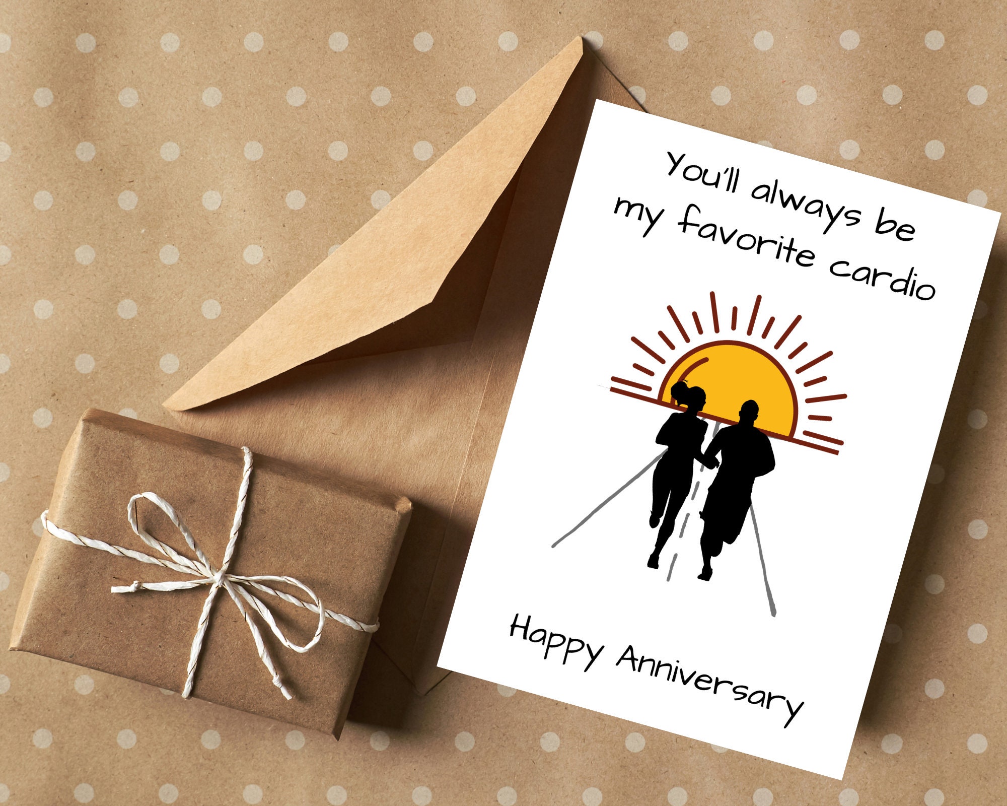 Runner Anniversary Printable Card Exercise Partner Card - Etsy