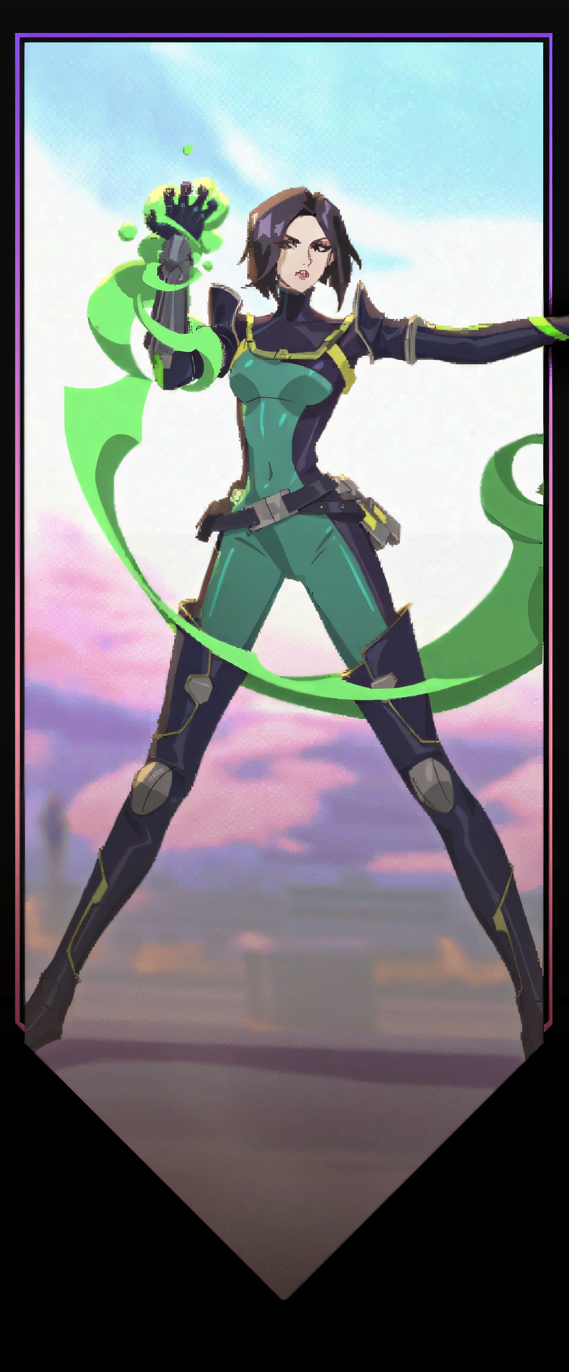 VALORANT Go Viper Valorant Player Card Sticker 3.5 x - Etsy 日本