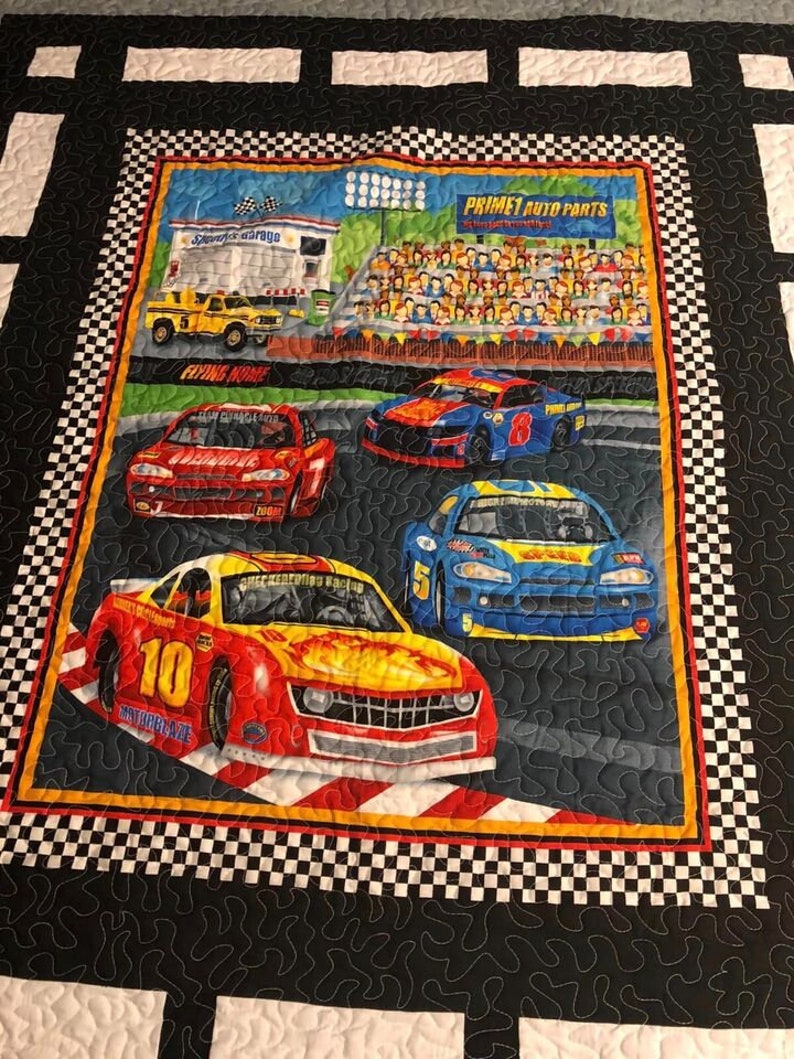 Twin Size Race Car Handmade Quilt 57 X 84 Inches - Etsy