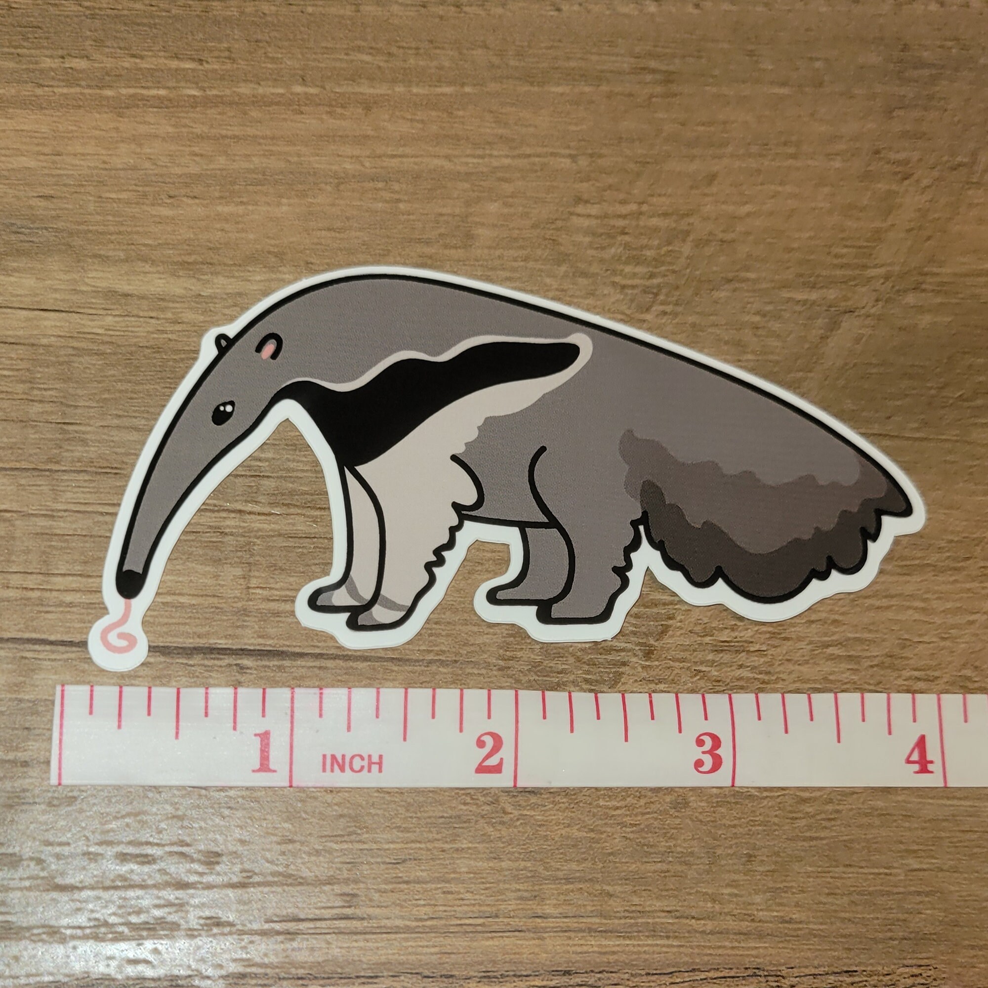 Cute Giant Anteater Die-cut Vinyl Sticker | Wildlife Animal Sticker for ...