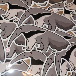 Cute Giant Anteater Die-cut Vinyl Sticker | Wildlife Animal Sticker for ...