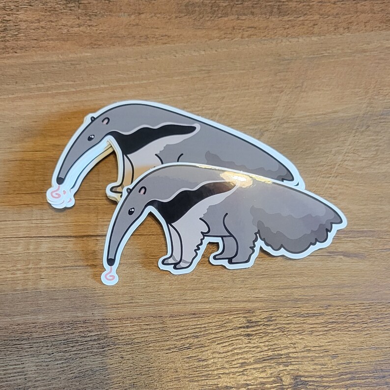 Cute Giant Anteater Die-cut Vinyl Sticker | Wildlife Animal Sticker for ...
