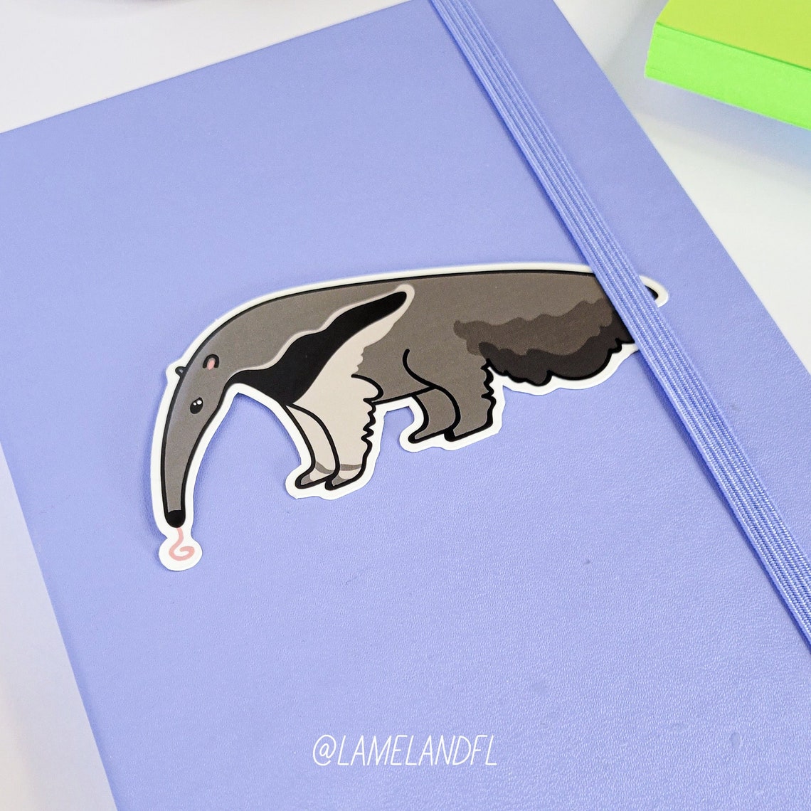 Cute Giant Anteater Die-cut Vinyl Sticker | Wildlife Animal Sticker for ...