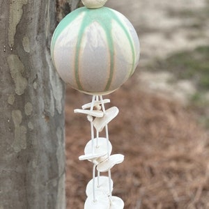 Ceramic Wind-chime Sphere by Poor House Potterytriple-strandbereavement ...