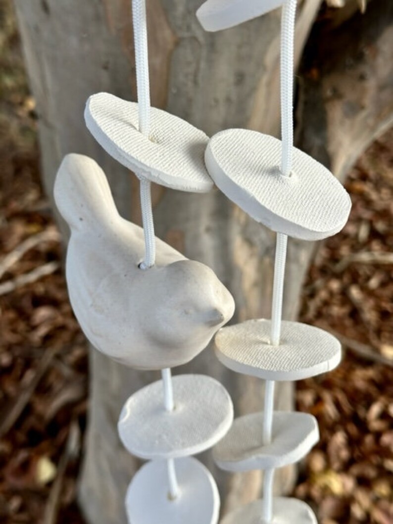 Ceramic Wind Chime Bird by Poor House Potterydouble Strandbereavement ...