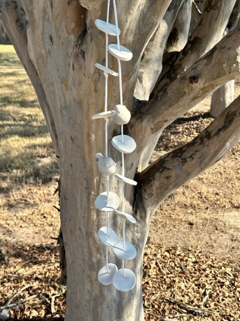 Ceramic Wind Chime Double Bird by Poor House Pottery***double STRAND ...