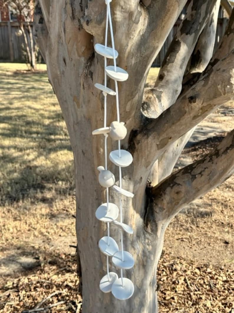 Ceramic Wind Chime Double Bird by Poor House Pottery***double STRAND ...