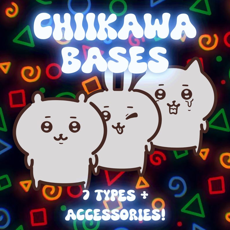 Chiikawa Bases! (instant!) - Etsy