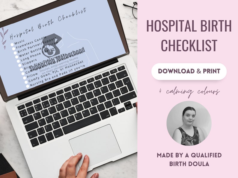 Hospital Birth Checklist by Birth Doula Digital A4 Size - Etsy