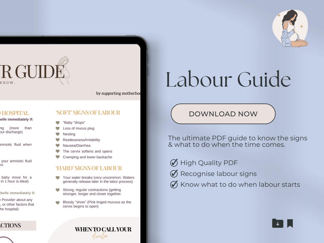 Labour Cheat Sheet, Guide to Childbirth, Birth Guide - Etsy
