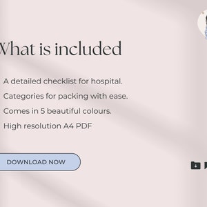 Hospital Birth Checklist by Birth Doula, Digital A4 Size, Printable - Etsy