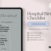 Hospital Birth Checklist by Birth Doula, Digital A4 Size, Printable - Etsy