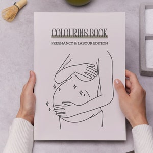 Pregnancy Labour Colouring Book, Empowering Affirmations, Fun Labour ...