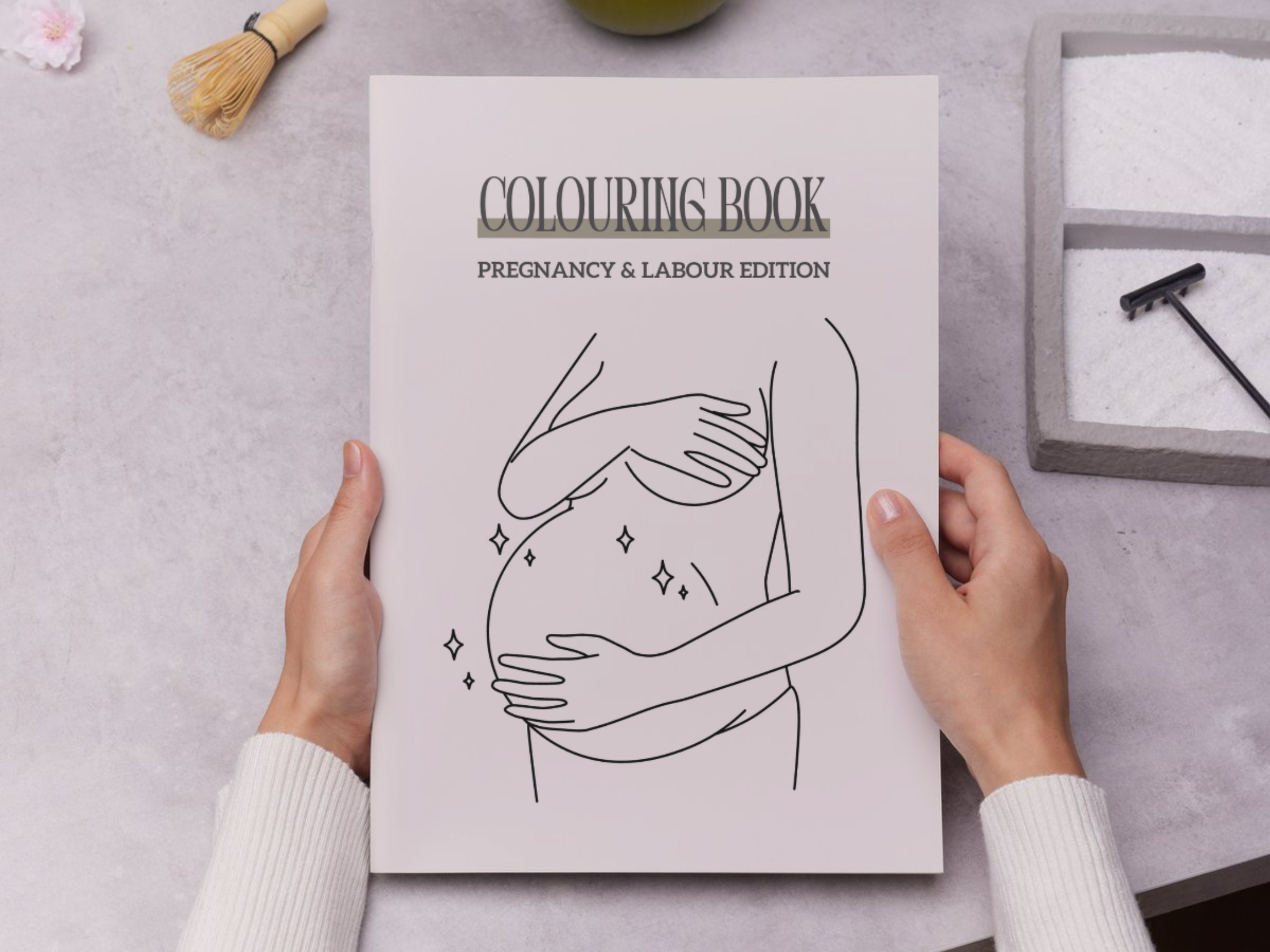 Pregnancy Labour Colouring Book, Empowering Affirmations, Fun Labour ...