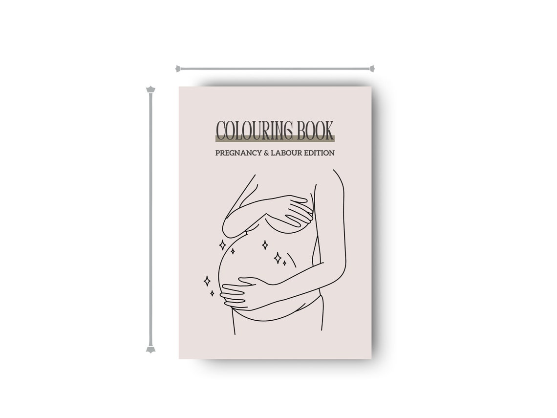 Pregnancy Labour Colouring Book, Empowering Affirmations, Fun Labour ...