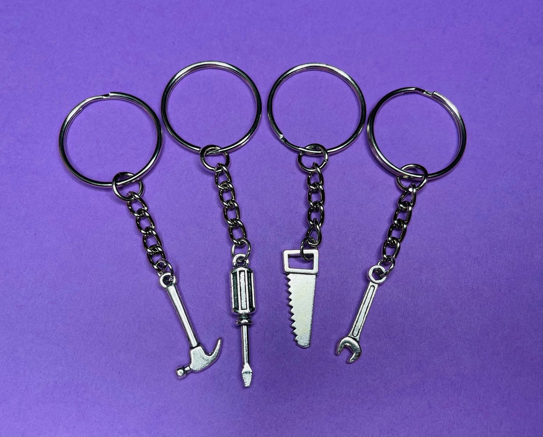 Tool Keychain Hammer, Screwdriver, Saw, Wrench, Tools, Gift, Mechanic ...