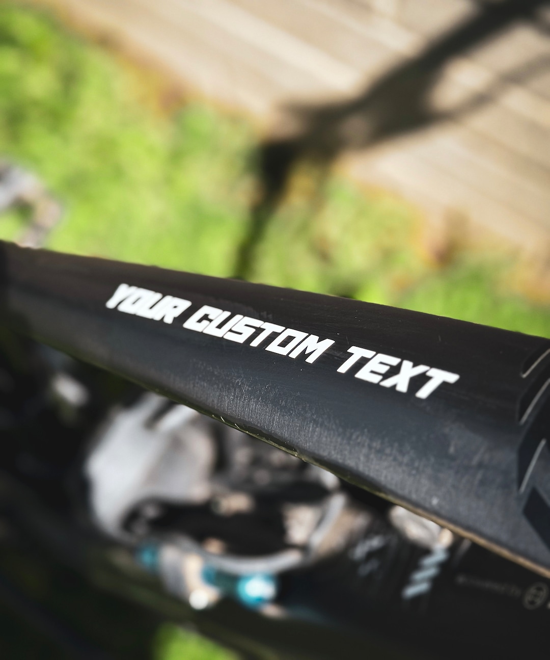 Custom Mountain Bike Vinyl Decals. Custom Sticker Text for Bike Frame ...