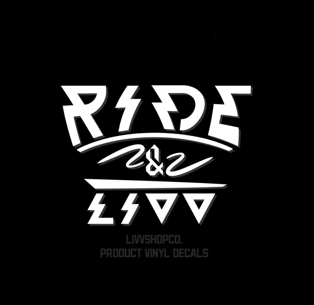 Ride & Livv Motorcycle Decal Die-cut Vinyl Sticker. Sportbike Decal ...