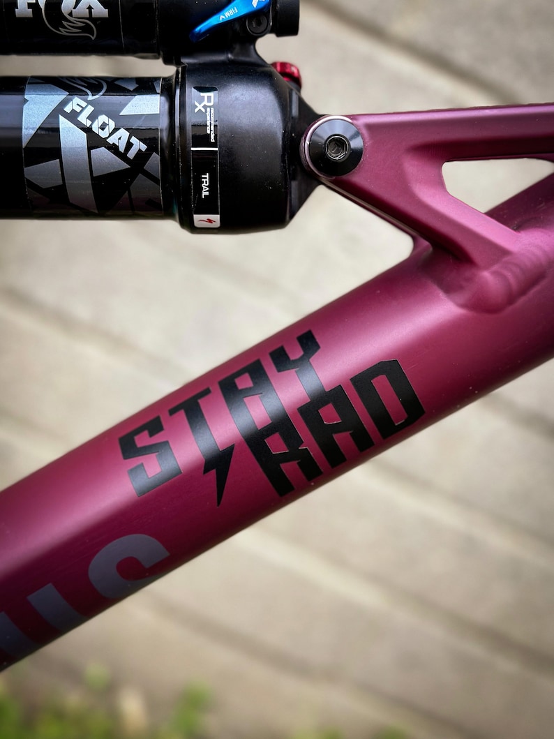 Stay Rad Vinyl Decal. Mountain Bike Sticker/mtb Decal/bike - Etsy