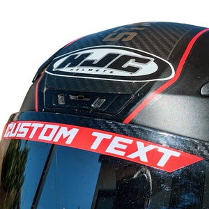 Custom Visor Strip for Motorcycle Helmet / Vinyl Decal / Racing Sticker ...
