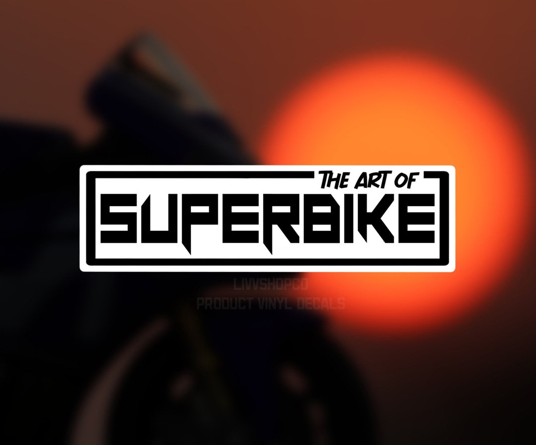 The Art of Superbike Vinyl Decal. motorcycle - Etsy