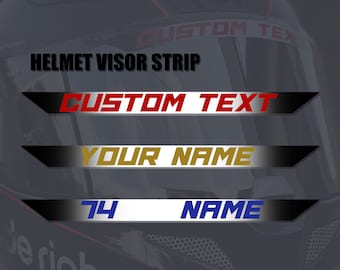 Helmet Visor Strip - Etsy