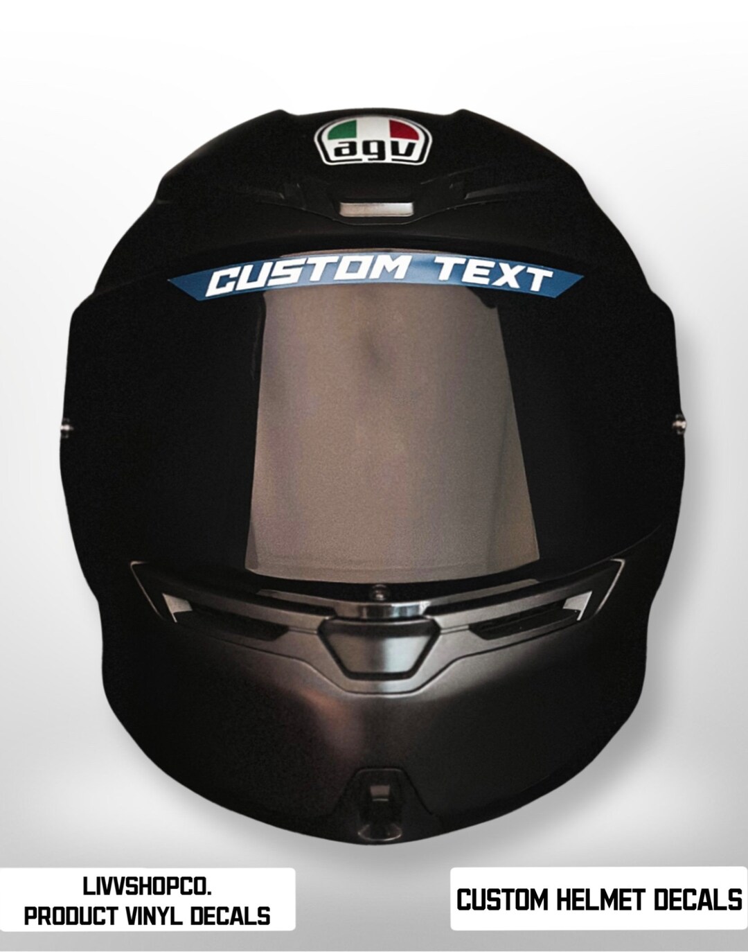Custom Visor Strip for Motorcycle Helmet / Vinyl Decal / Racing Sticker ...