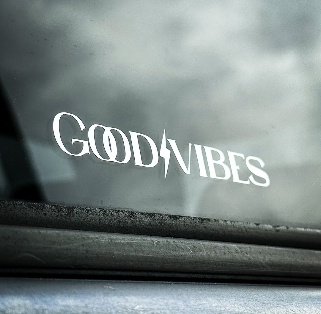 Good Vibes Vinyl Decal. Car Decal // Truck Decal // Window Car Decal ...