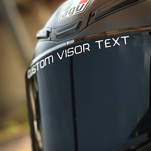 Custom Vinyl Decal for Motorcycle Helmet / Visor Strip / Racing Sticker ...